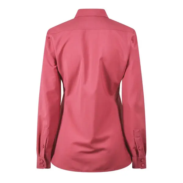 Gucci Mohair Shirt With Embroidered Logo - Red