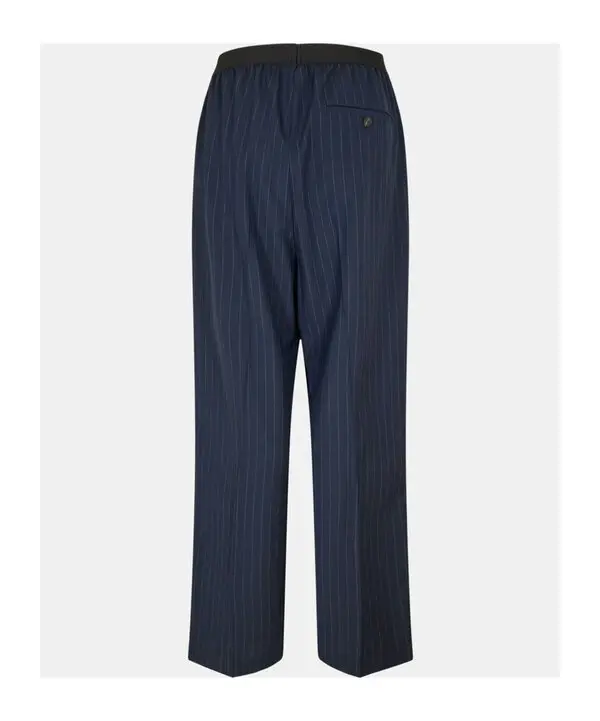 Balenciaga Pinstriped Elastic Waist Trousers