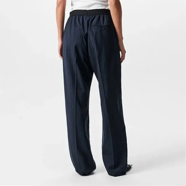 Balenciaga Pinstriped Elastic Waist Trousers