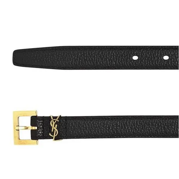 Saint Laurent Skinny Logo Belt