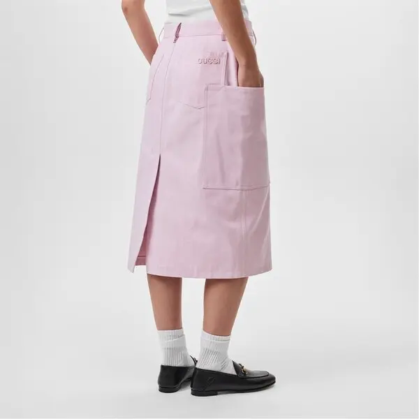 Gucci Canvas Midi Skirt