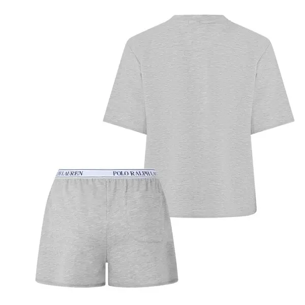 Polo Ralph Lauren Short Sleeve Pyjama Set - Gray
