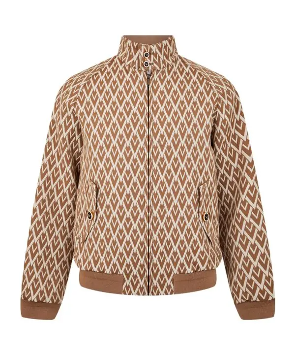 Valentino Garavani Allover Logo Zip-up Jacket