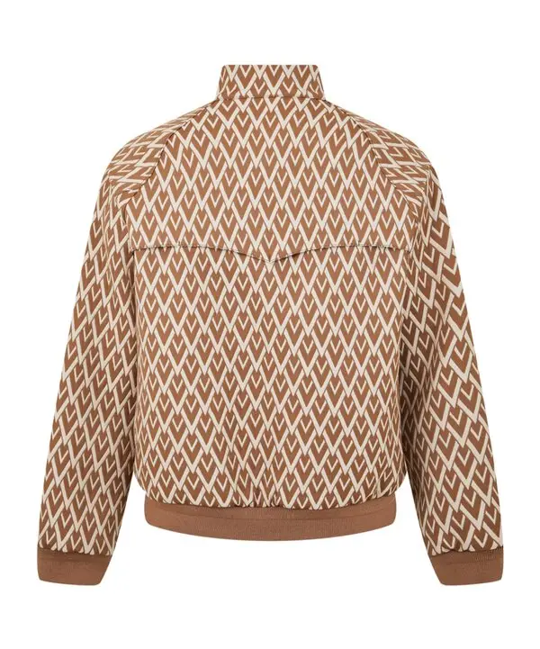 Valentino Garavani Allover Logo Zip-up Jacket