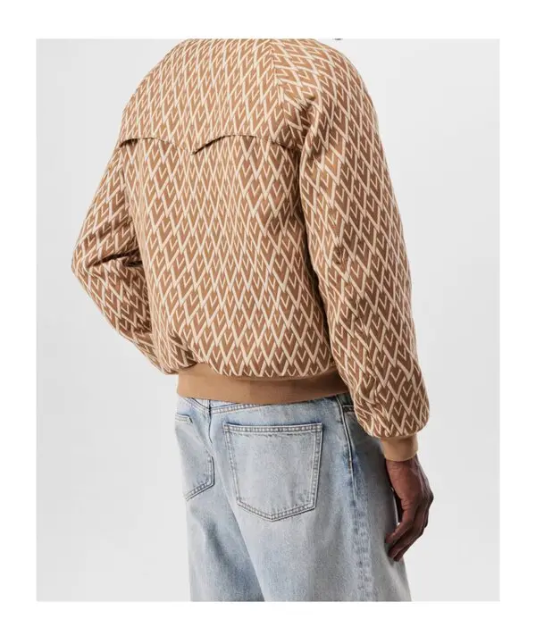 Valentino Garavani Allover Logo Zip-up Jacket