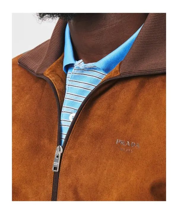Prada Suede Blouson Jacket