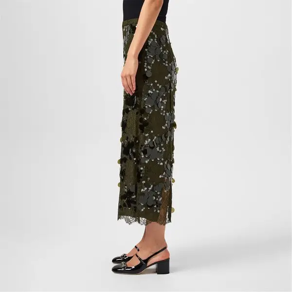 Gucci Sequin Embroidered Skirt
