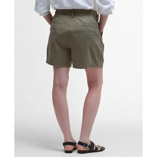 Barbour Cecile Pleated Shorts With Adjustable Waistband