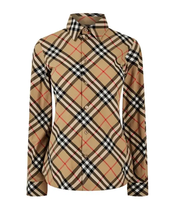 Burberry Plaid Long-sleeve Shirt