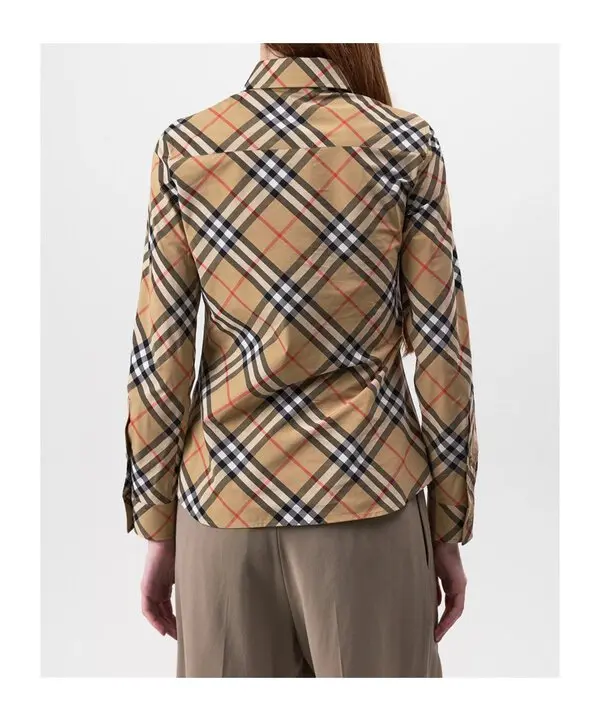 Burberry Plaid Long-sleeve Shirt