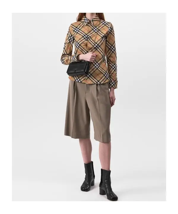 Burberry Plaid Long-sleeve Shirt