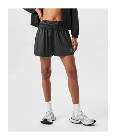 Balenciaga Elastic Waist Shorts With Jacquard Lettering