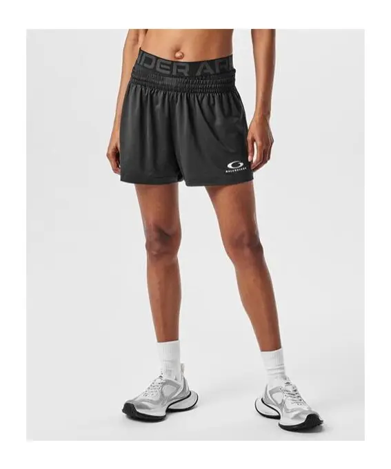 Balenciaga Elastic Waist Shorts With Jacquard Lettering