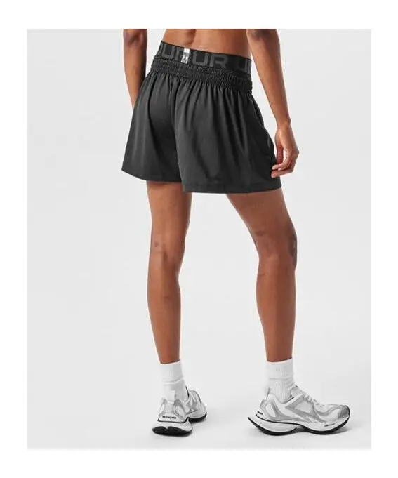 Balenciaga Elastic Waist Shorts With Jacquard Lettering
