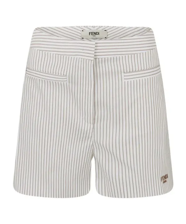 Fendi Fit Striped Shorts