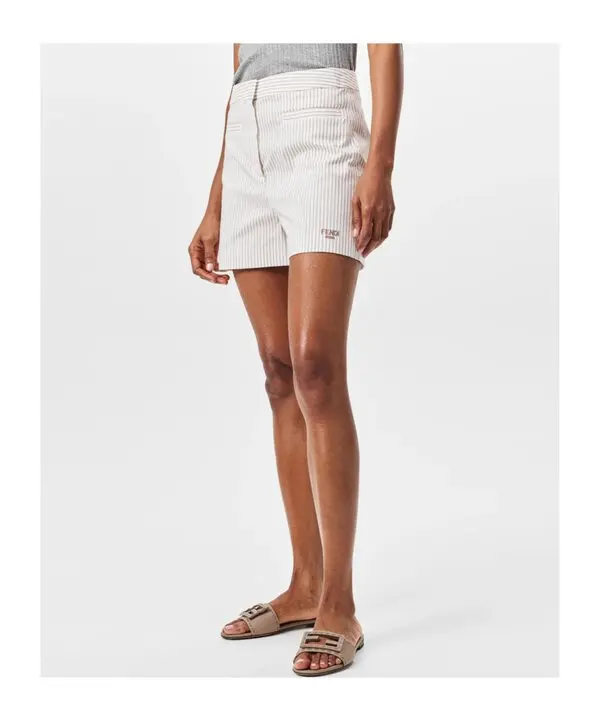 Fendi Fit Striped Shorts