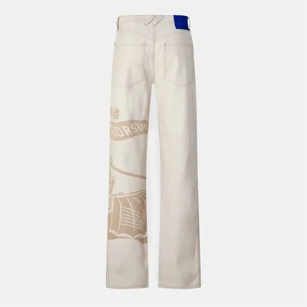Burberry Printed Denim Trousers
