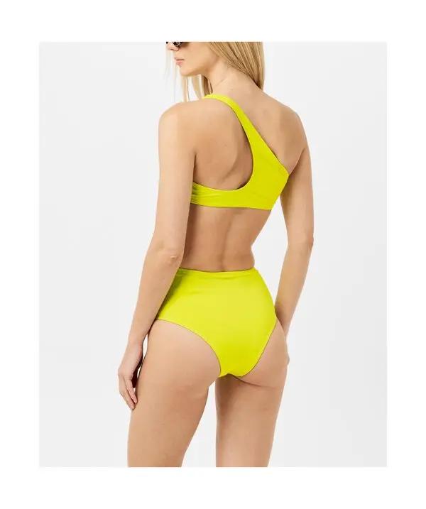 Off-White One-shoulder Split Swimsuit