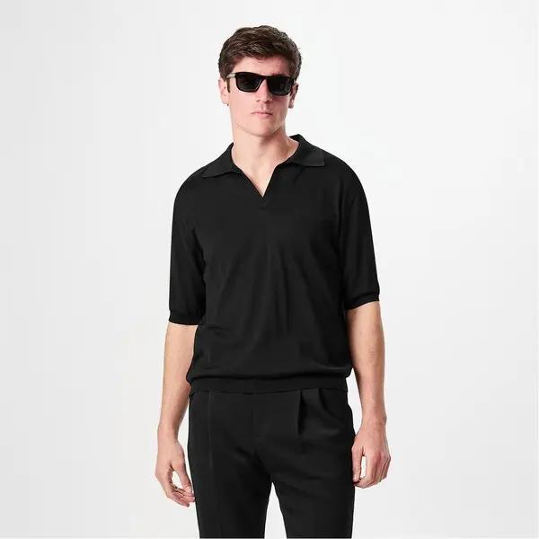 Saint Laurent Saint Open Knit Polo Sn52