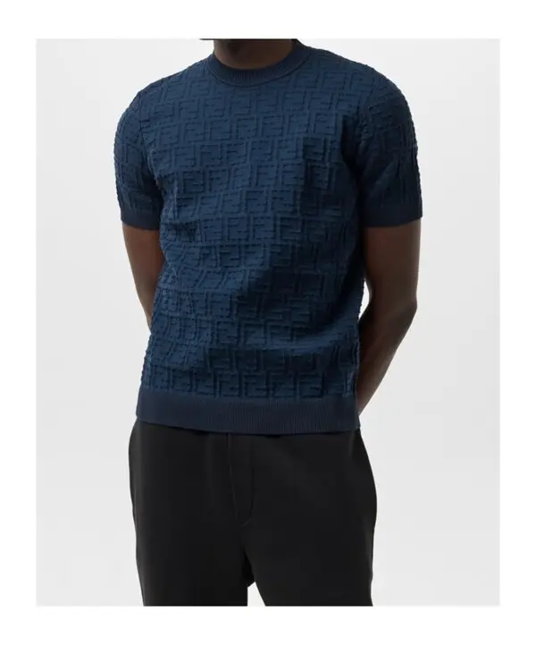 Fendi Short Sleeve Ff Jumper