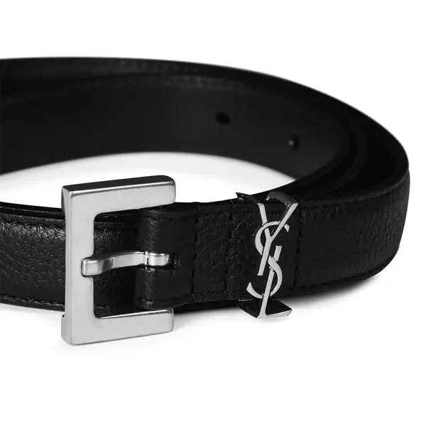 Saint Laurent Thin Logo Belt