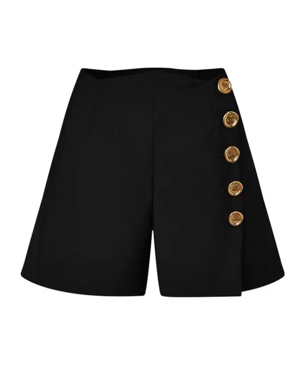 Givenchy Scalloped Shorts With 4g Buttons