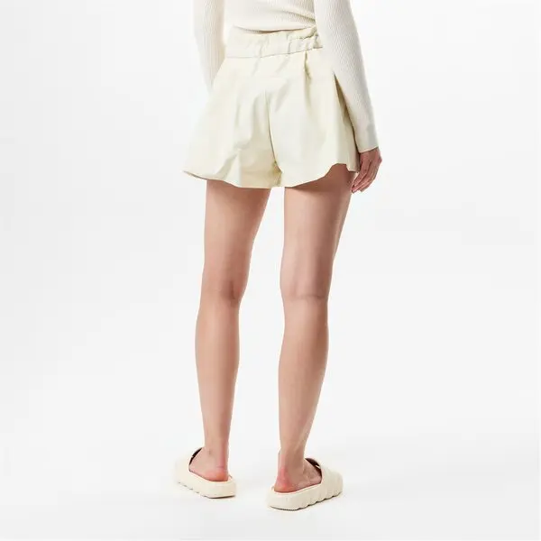 Moncler Elastic Waist Pleated Shorts - White