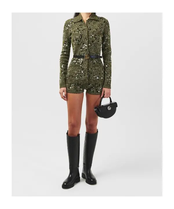 Gucci Sequin Knit Shorts
