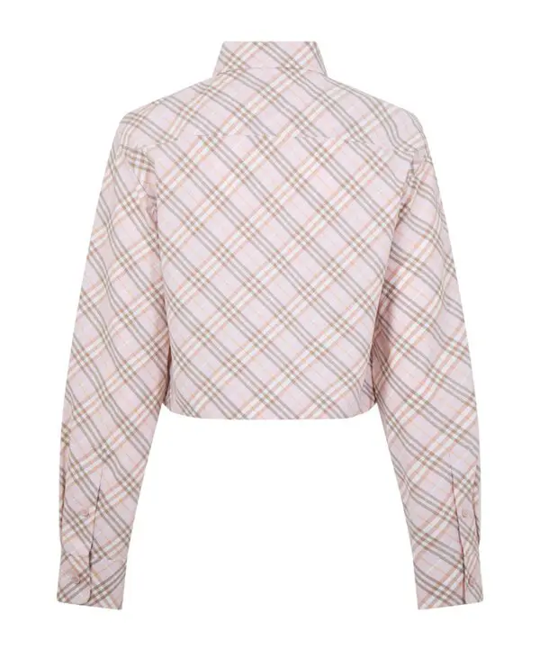 Burberry Plaid Cropped Shirt