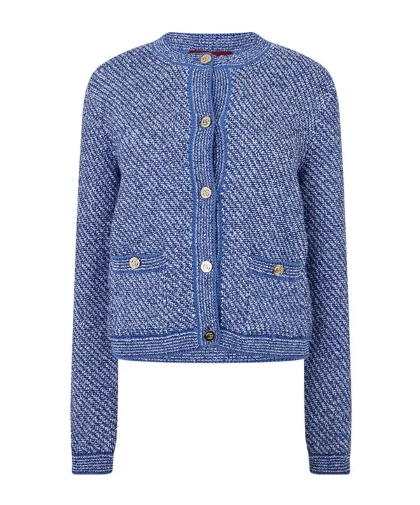 Gucci Crew Neck Cardigan - Blue