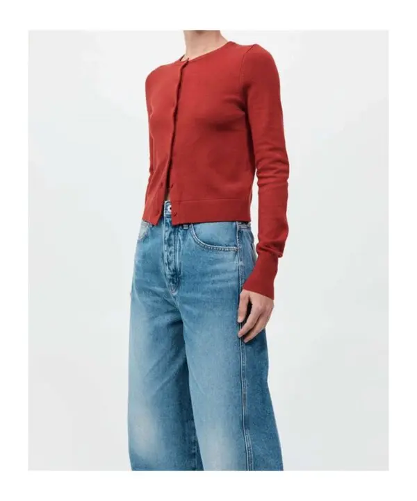 ST. AGNI Round Neck Long Sleeve Knitted Sweater