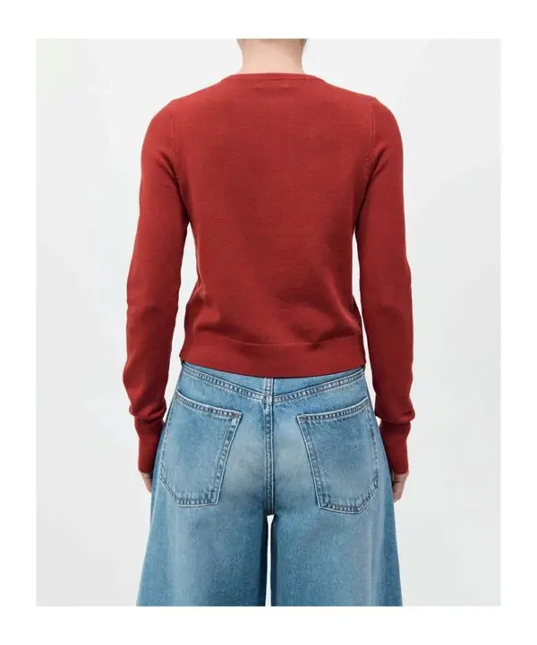 ST. AGNI Round Neck Long Sleeve Knitted Sweater