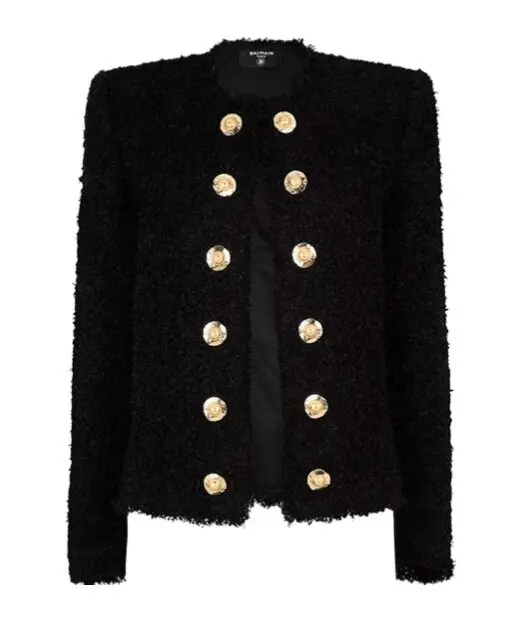 Balmain Double-breasted Tweed Jacket
