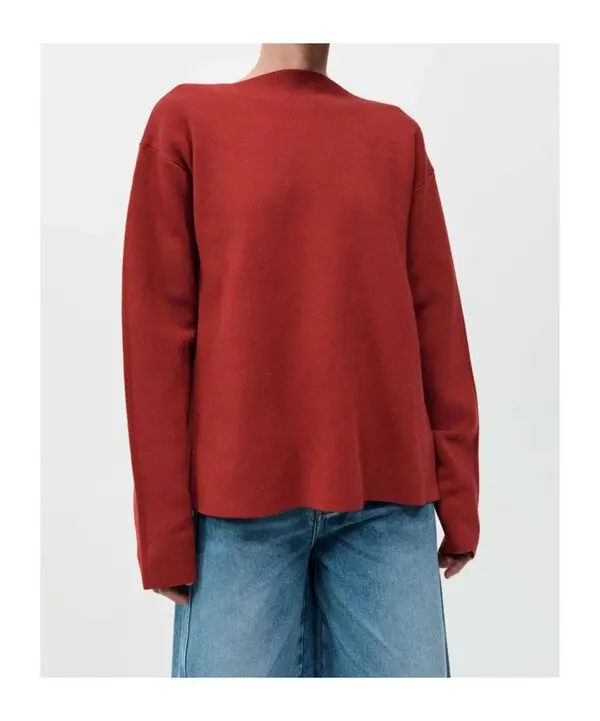 ST. AGNI Scarlet" Sweater With Tie Detail