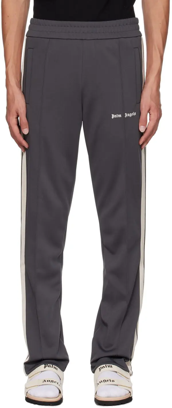 Palm Angels Logo-print Side-stripe Track Pants