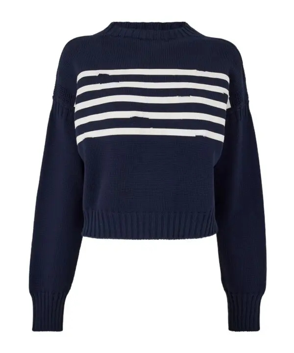 Prada Striped Cropped Sweater