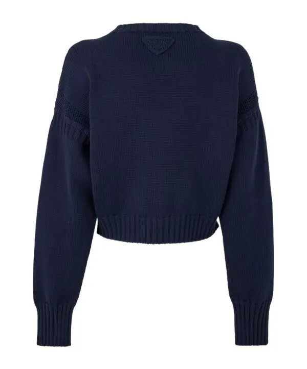 Prada Striped Cropped Sweater