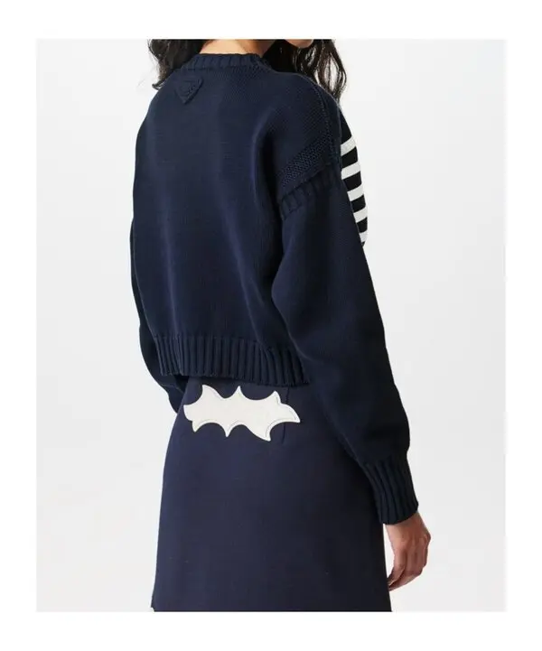 Prada Striped Cropped Sweater
