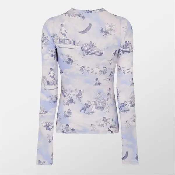 Off-White Crewneck Long Sleeve Graphic T-shirt
