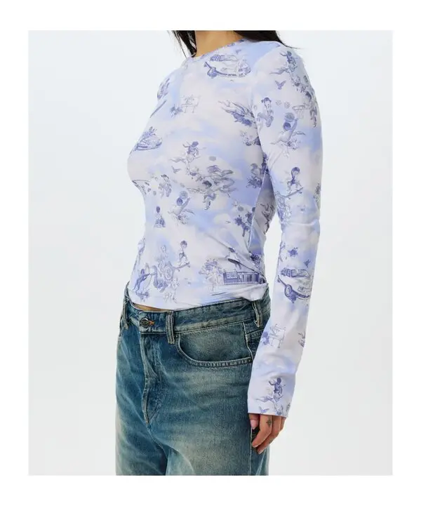 Off-White Crewneck Long Sleeve Graphic T-shirt