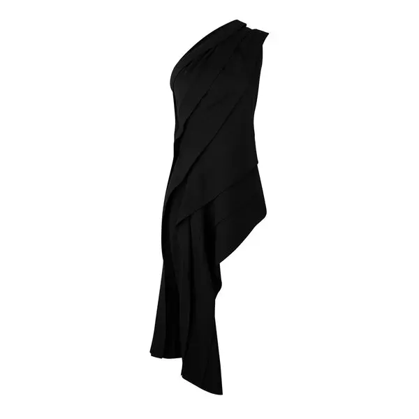 Bottega Veneta Asymmetrical Pleated Cover-up