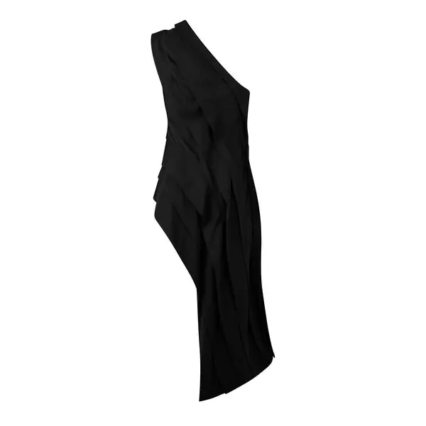 Bottega Veneta Asymmetrical Pleated Cover-up