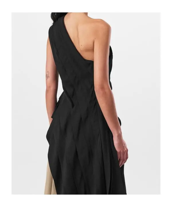 Bottega Veneta Asymmetrical Pleated Cover-up