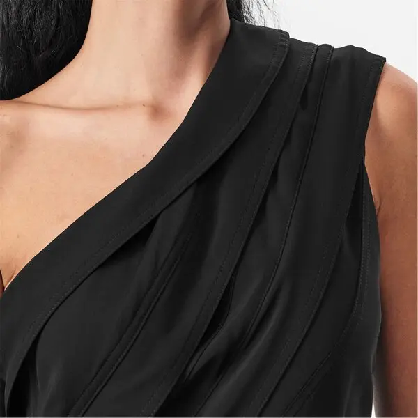 Bottega Veneta Asymmetrical Pleated Cover-up