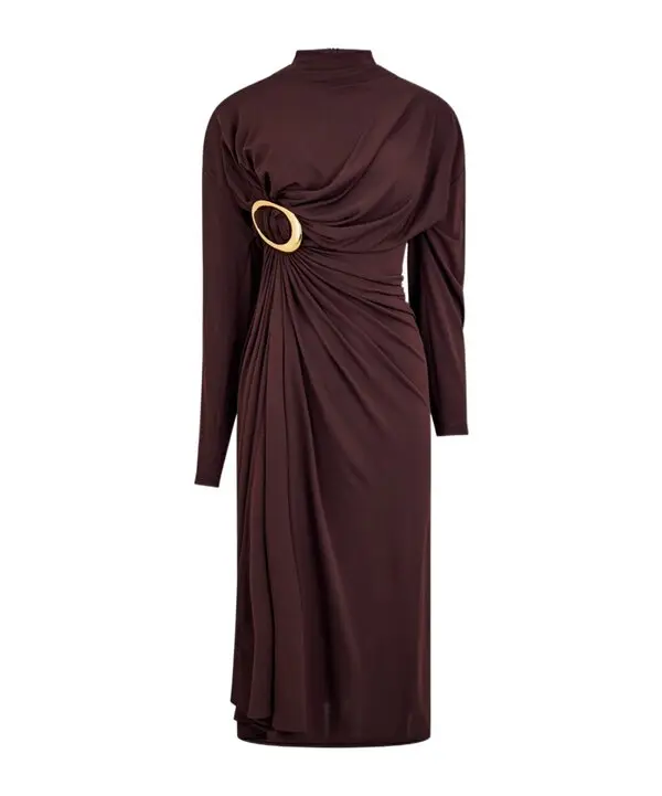 Bottega Veneta Pleated Long-sleeved Dress