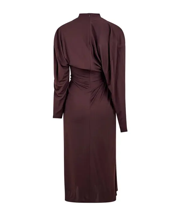 Bottega Veneta Pleated Long-sleeved Dress