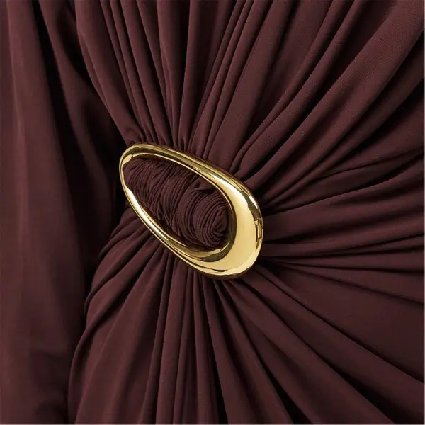Bottega Veneta Pleated Long-sleeved Dress