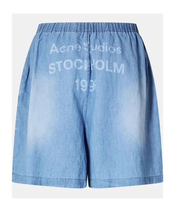Acne Studios Logo Denim Shorts