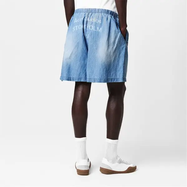 Acne Studios Logo Denim Shorts