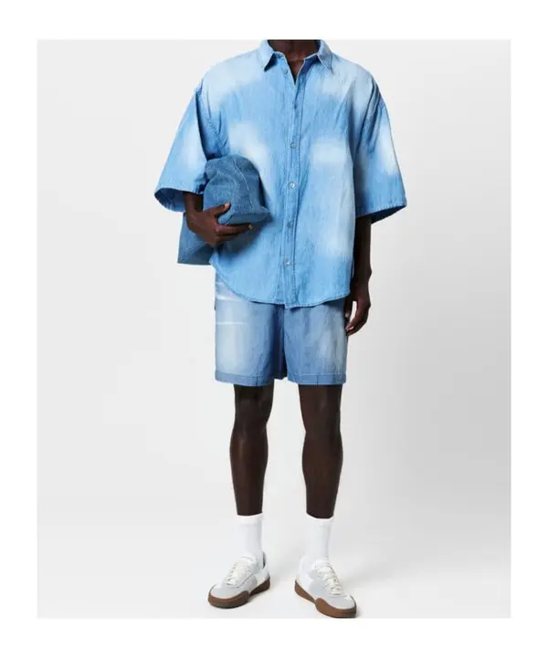 Acne Studios Logo Denim Shorts